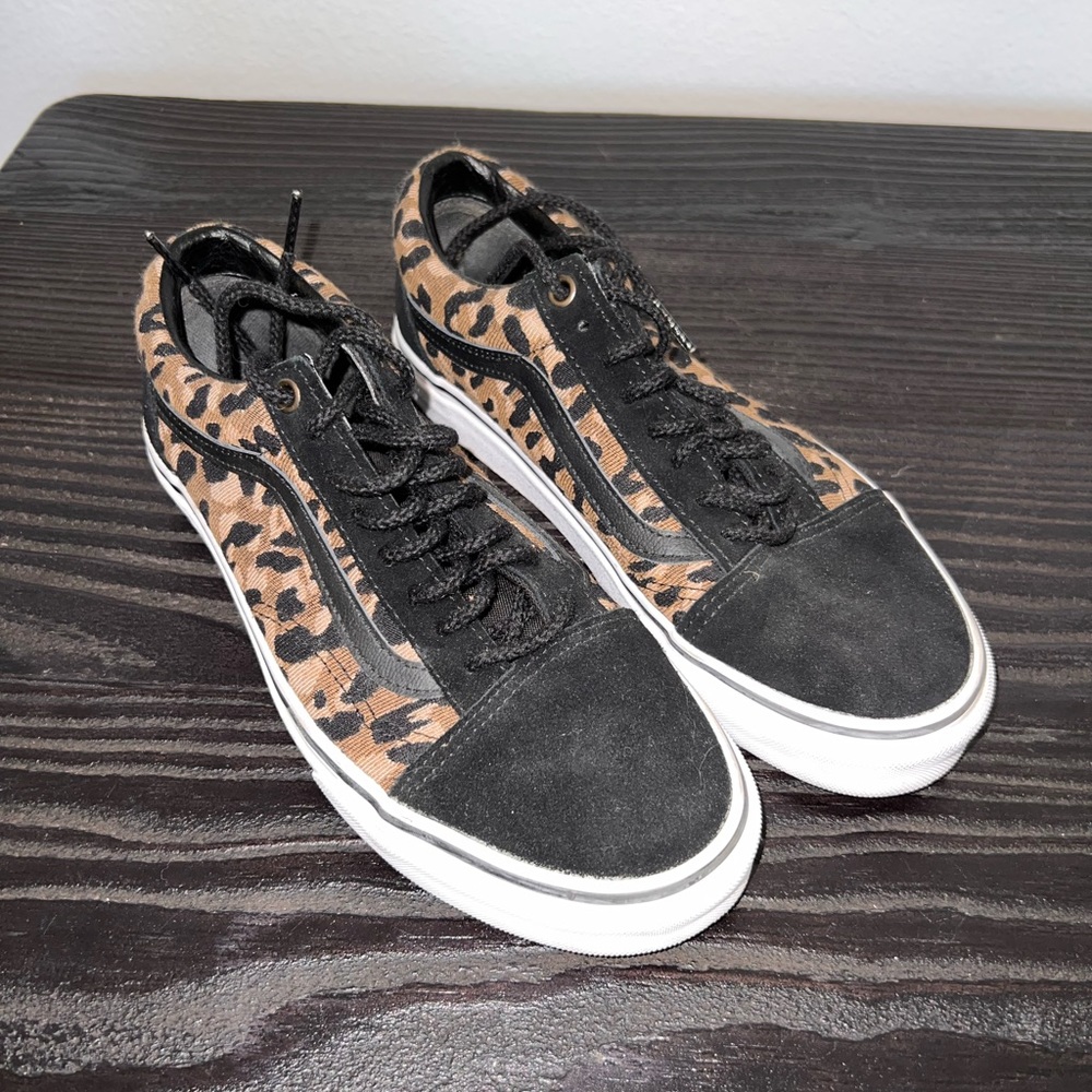 Vans Leopard Print Old Skool Sneakers - Gem